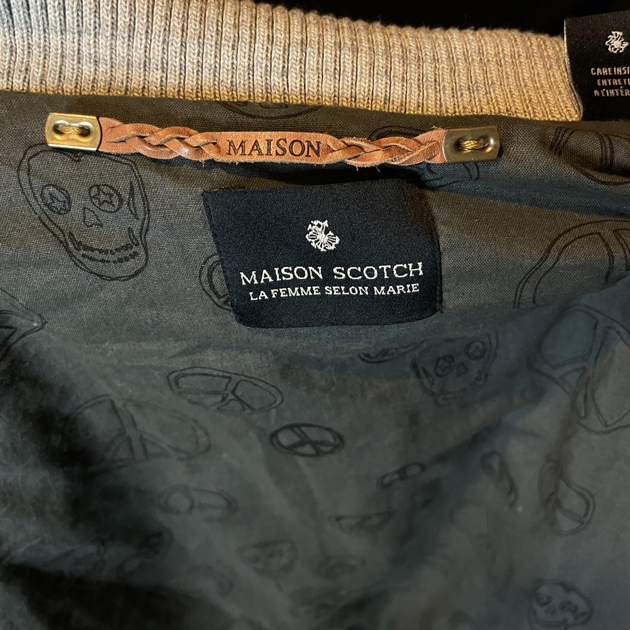 Maison Scotch scotch and soda brown suede bomber... - Depop