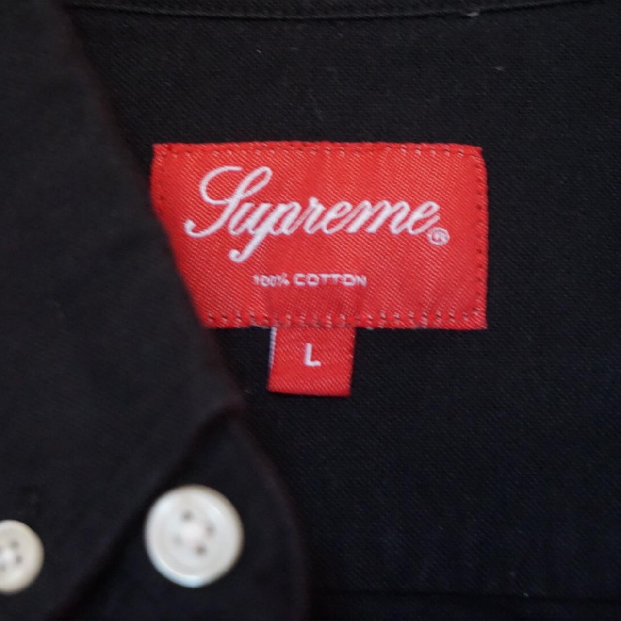 Supreme black button up long sleeve. 10/10... - Depop