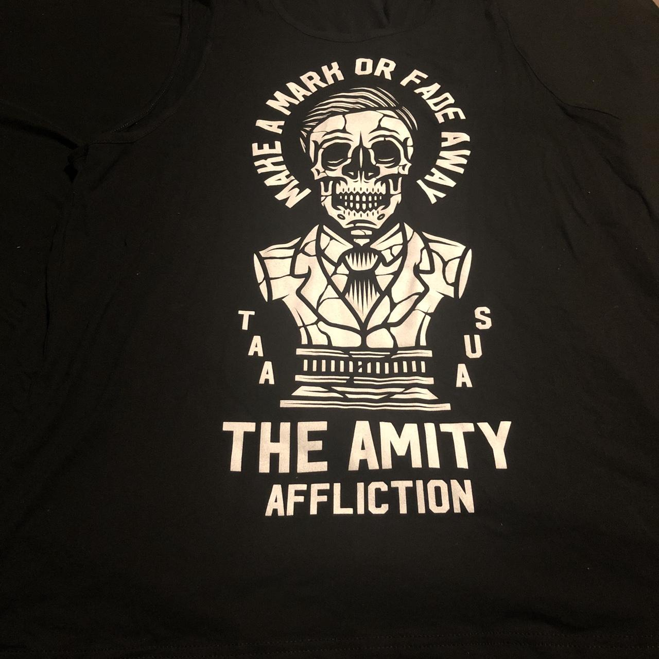 The amity affliction “make a mark or fade away” tank... | Depop