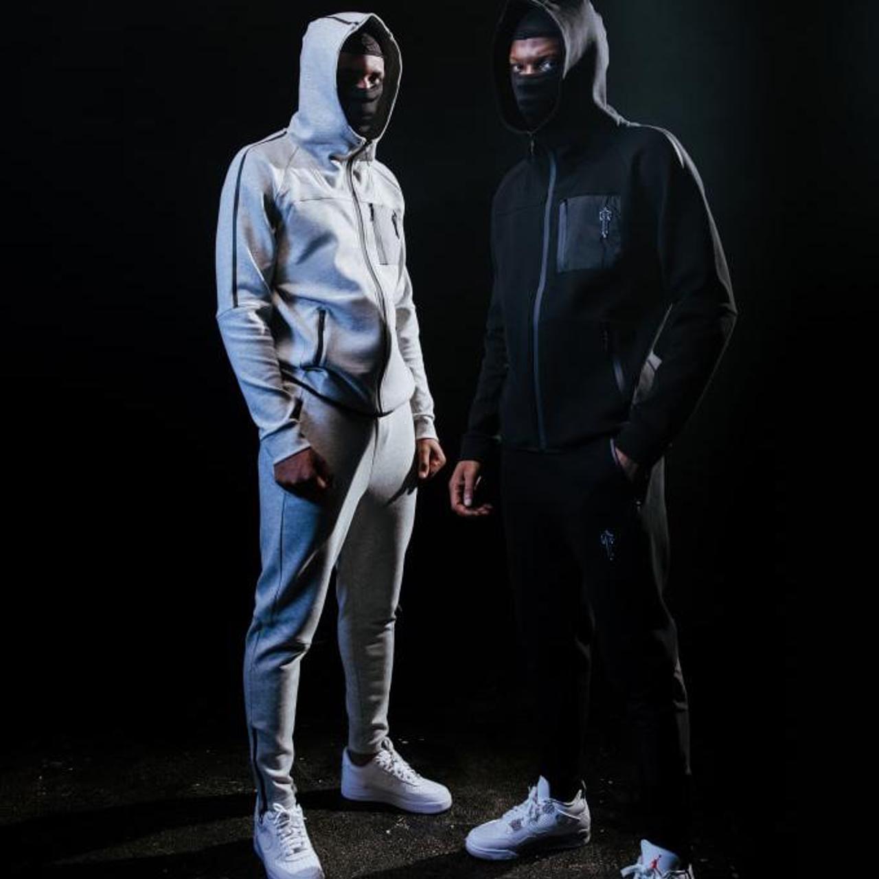 Trapstar t-fleece tech fleece in black Size small in... - Depop