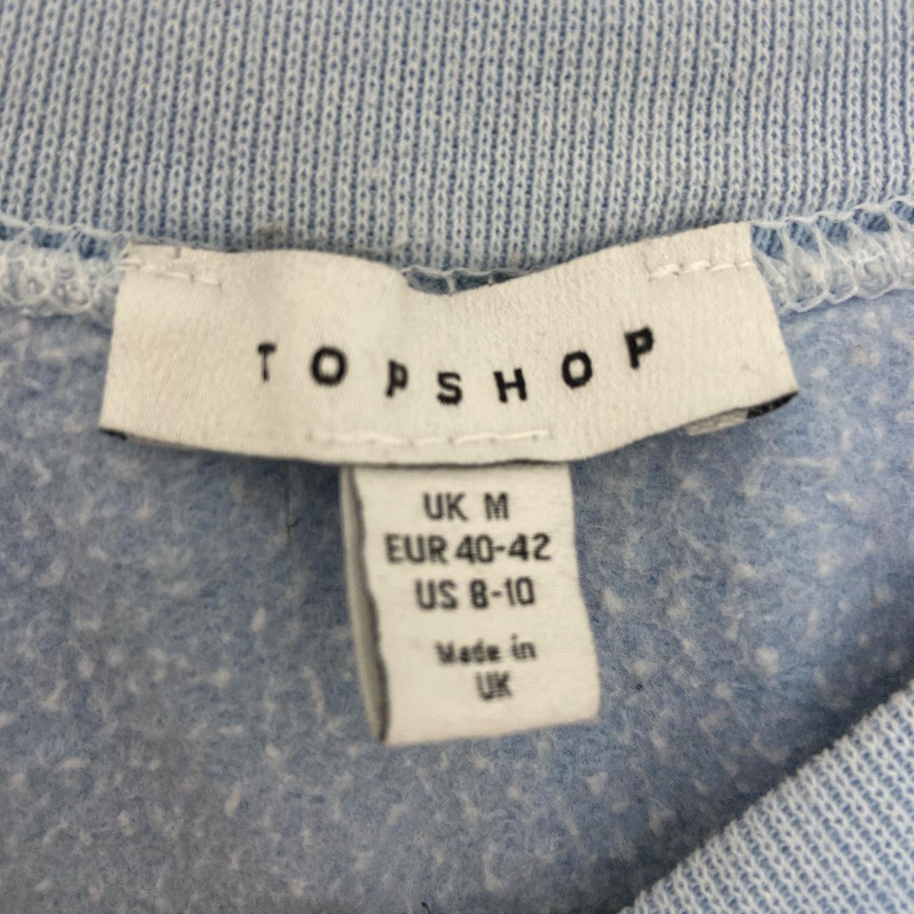 TOPSHOP Baby blue dolphin logo sweatshirt Has been... - Depop