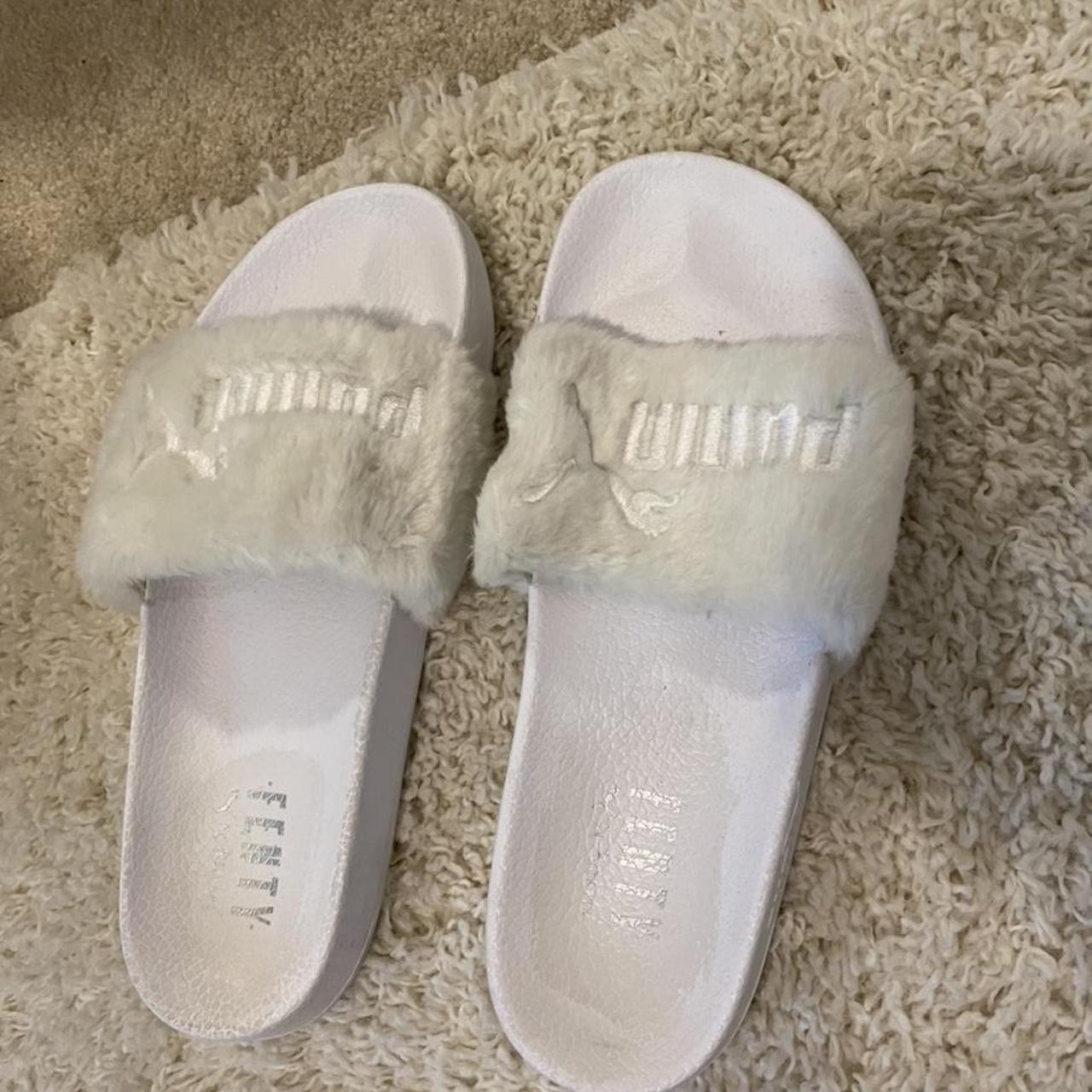 Fenty Fan Club 🤍 Fenty x Puma Collab Fenty Slides w... - Depop