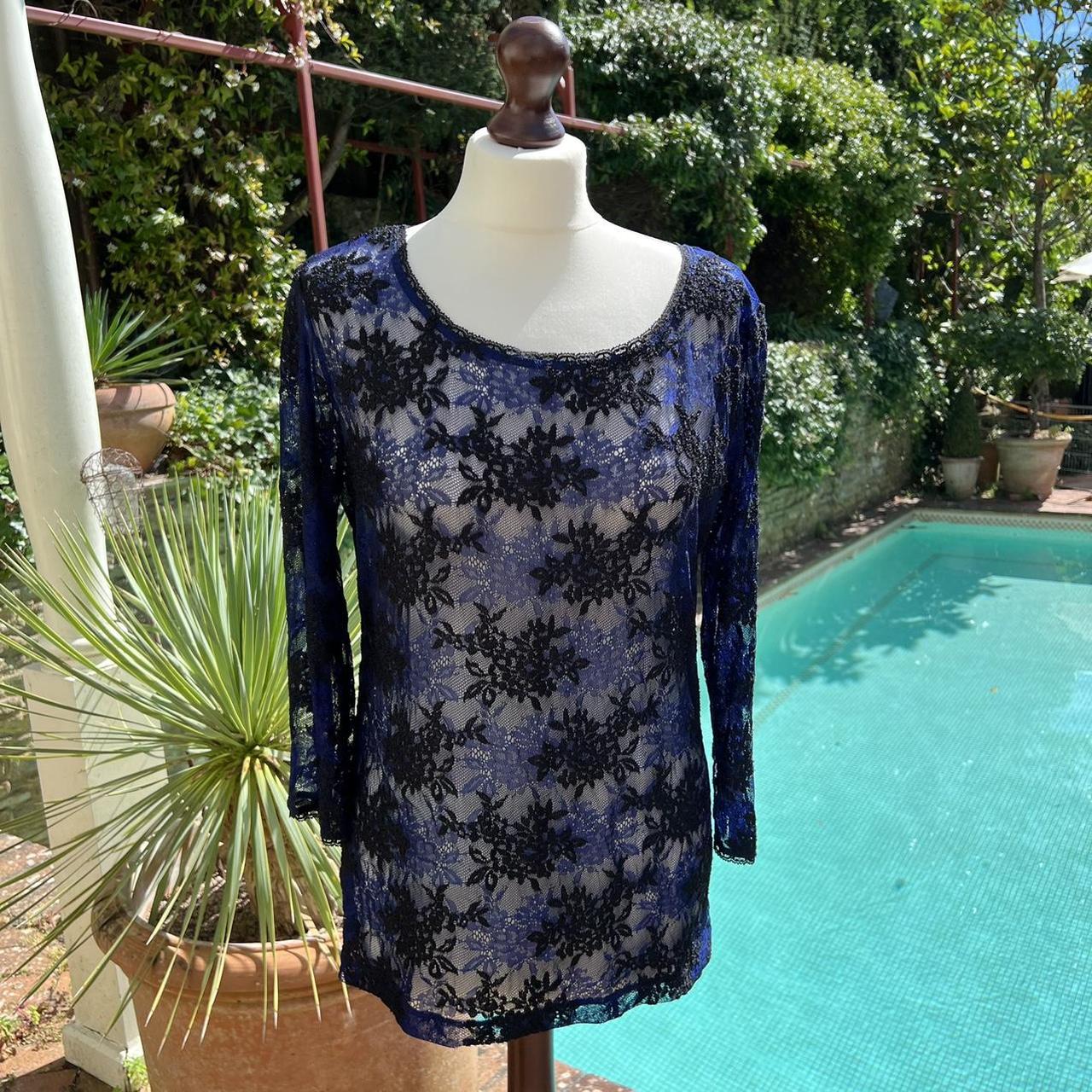 Vintage Kaliko long sleeve Lace layering top Best... - Depop