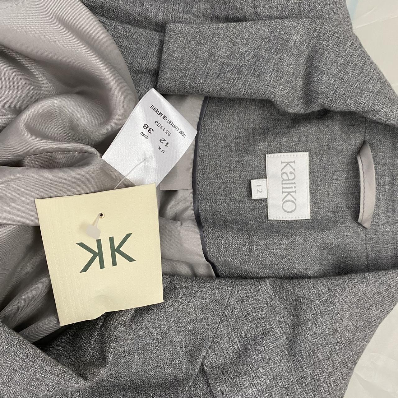 Vintage Kaliko Grey blazer coat Size 12 but... - Depop