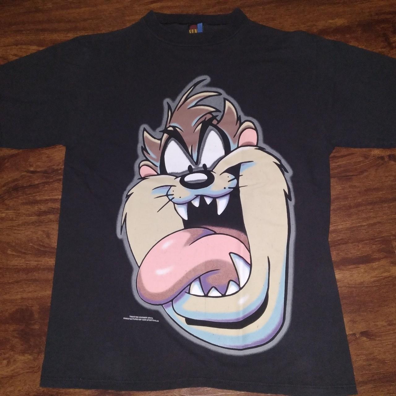 1995 Vintage Taz shirt on a Sun tag Has small... - Depop