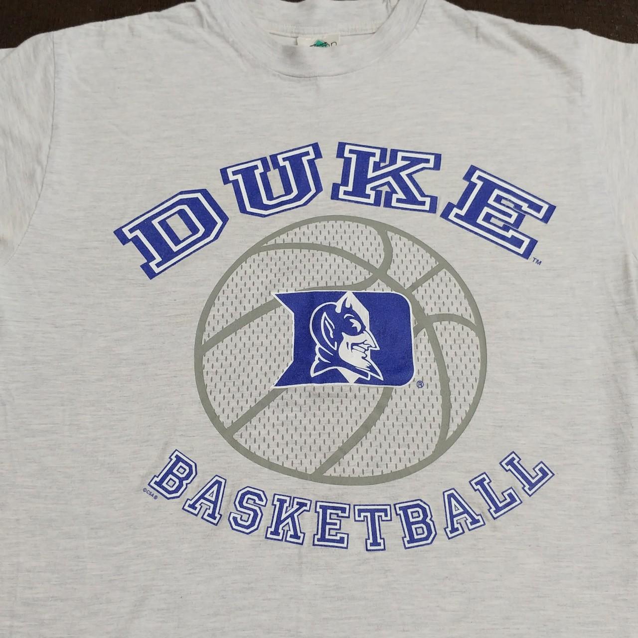 Vintage 90s DUKE BASKETBALL shirt size LARGE on a... - Depop