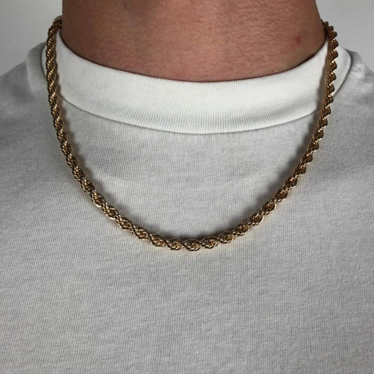 ️5mm 18k Gold Plated Rope Chain, available in... - Depop