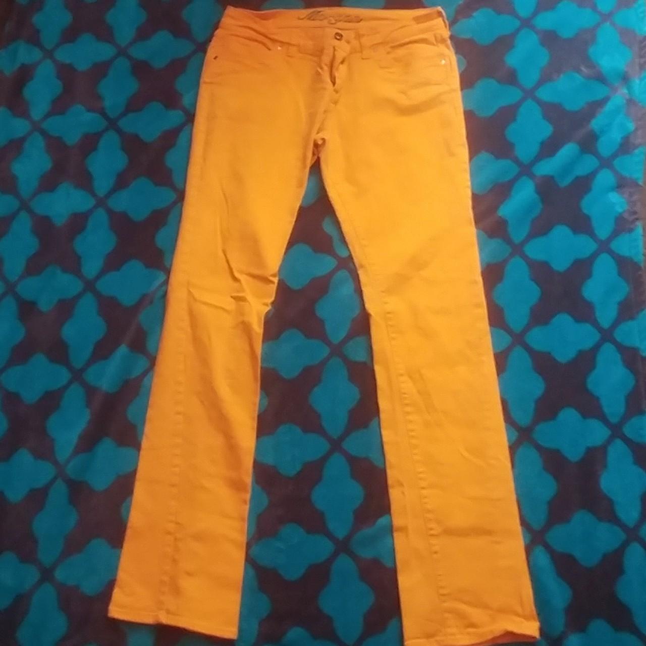Delia's brand, size 13/14. Marigold jeans in Morgan... - Depop
