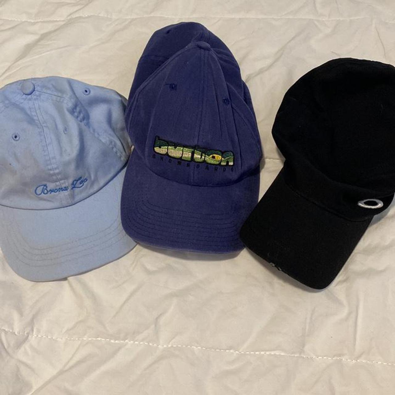 three baseball caps - bundle ght blue bronx... - Depop