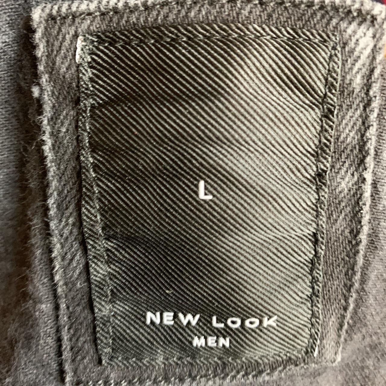New Look black denim jacket condition: 8/10 fits... - Depop