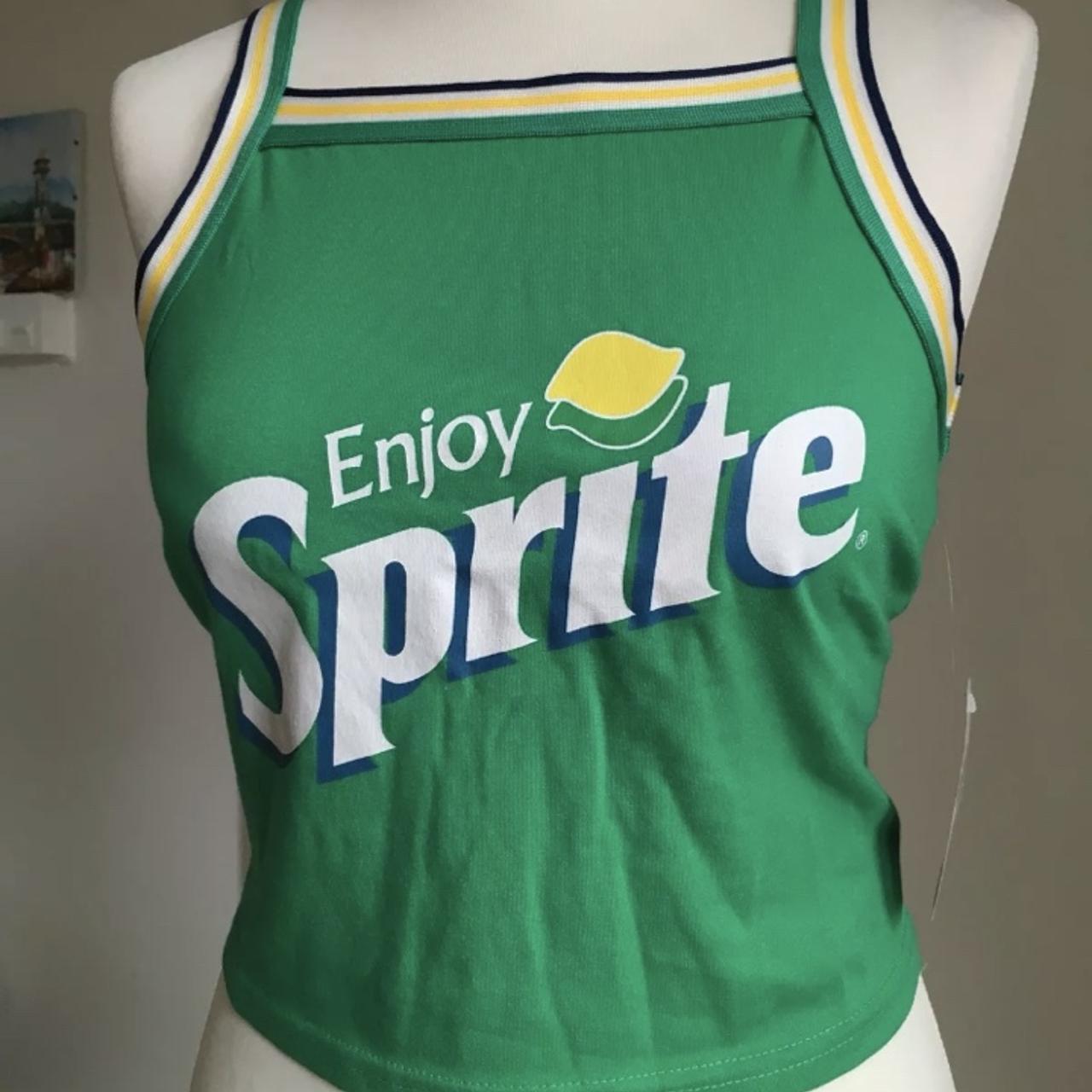 Enjoy Sprite knit Tank Top Medium size 60% Cotton... | Depop