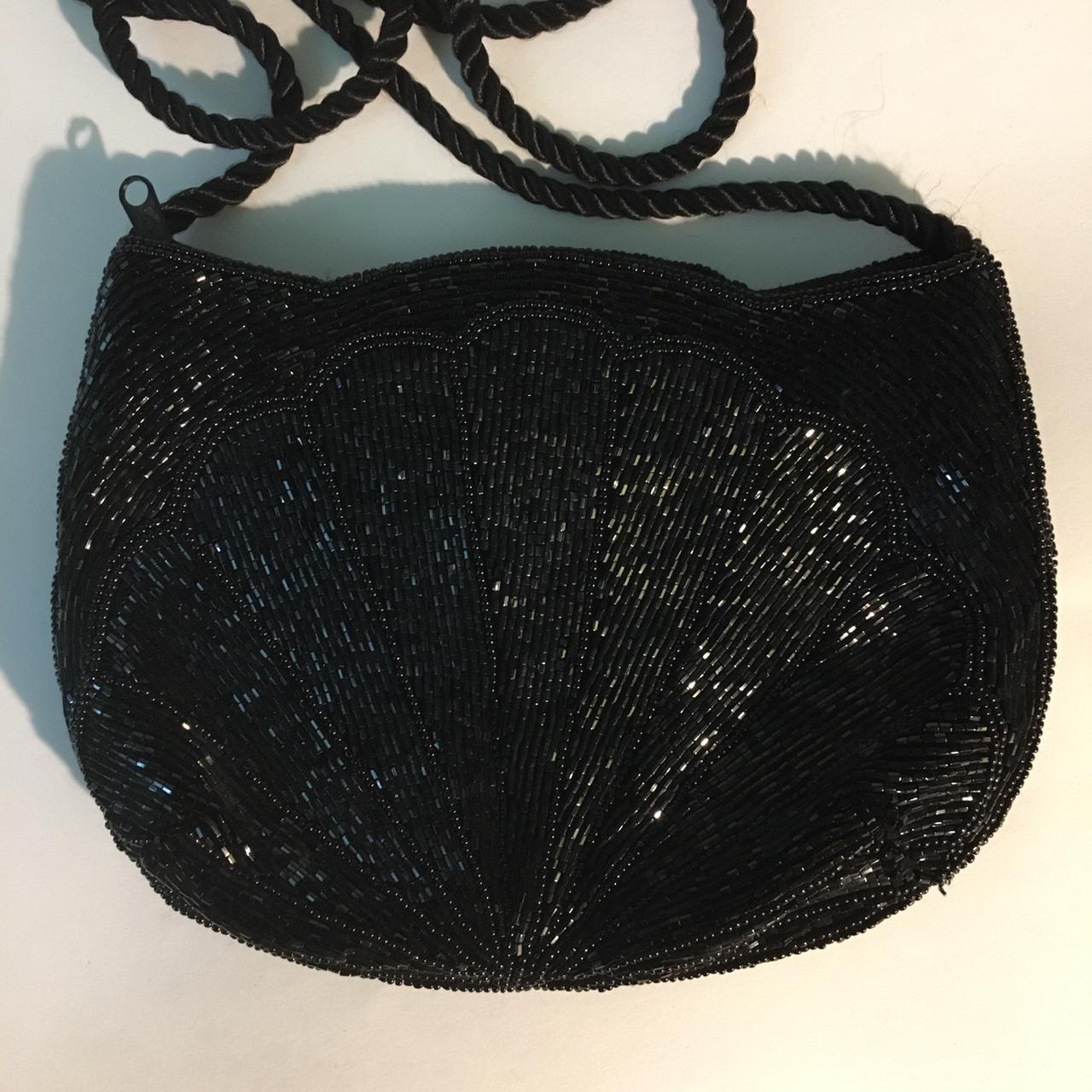 Black Beaded Sea Shell Purse. The cutest little... - Depop
