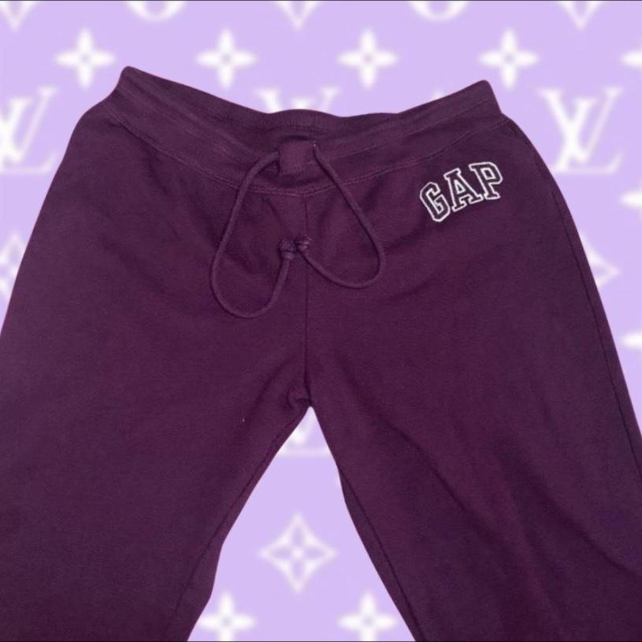 dark purple comfy cute GAP sweats warm and in good... - Depop