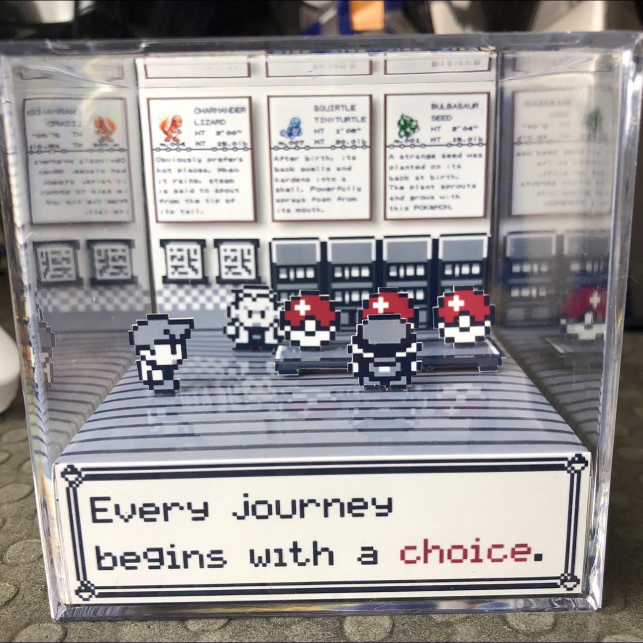 Pokemon Red Prof. Oak Lab Choose Your Pokemon 3D... - Depop