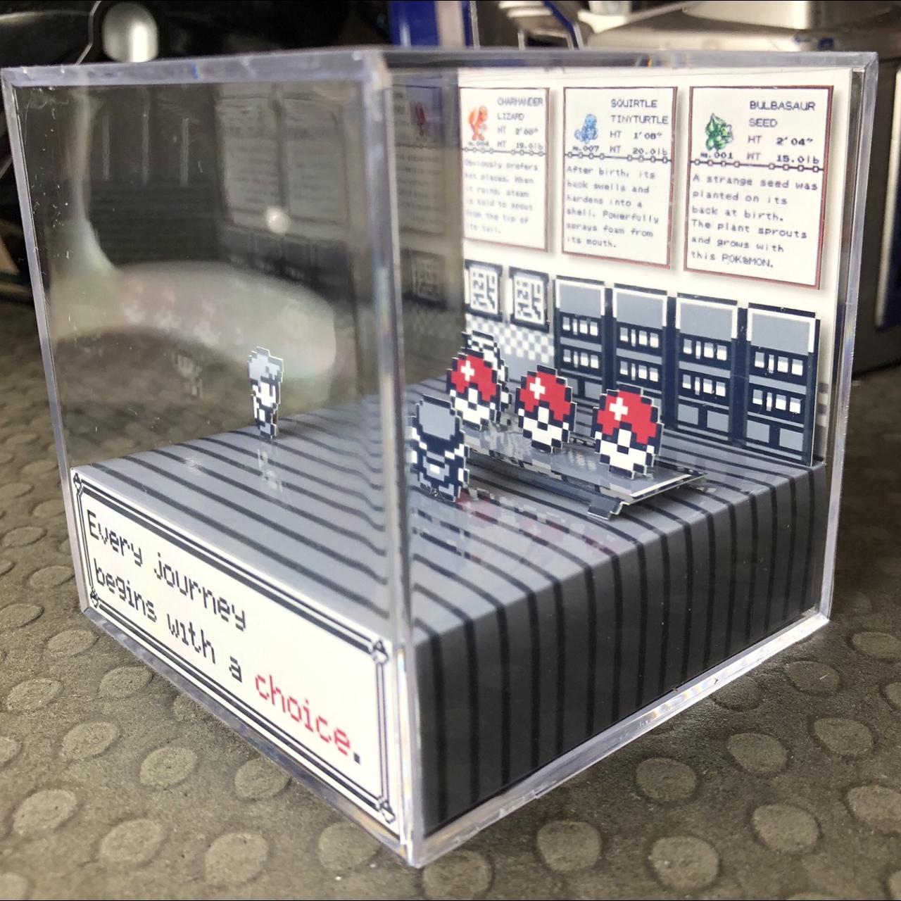 Pokemon Red Prof. Oak Lab Choose Your Pokemon 3D... - Depop