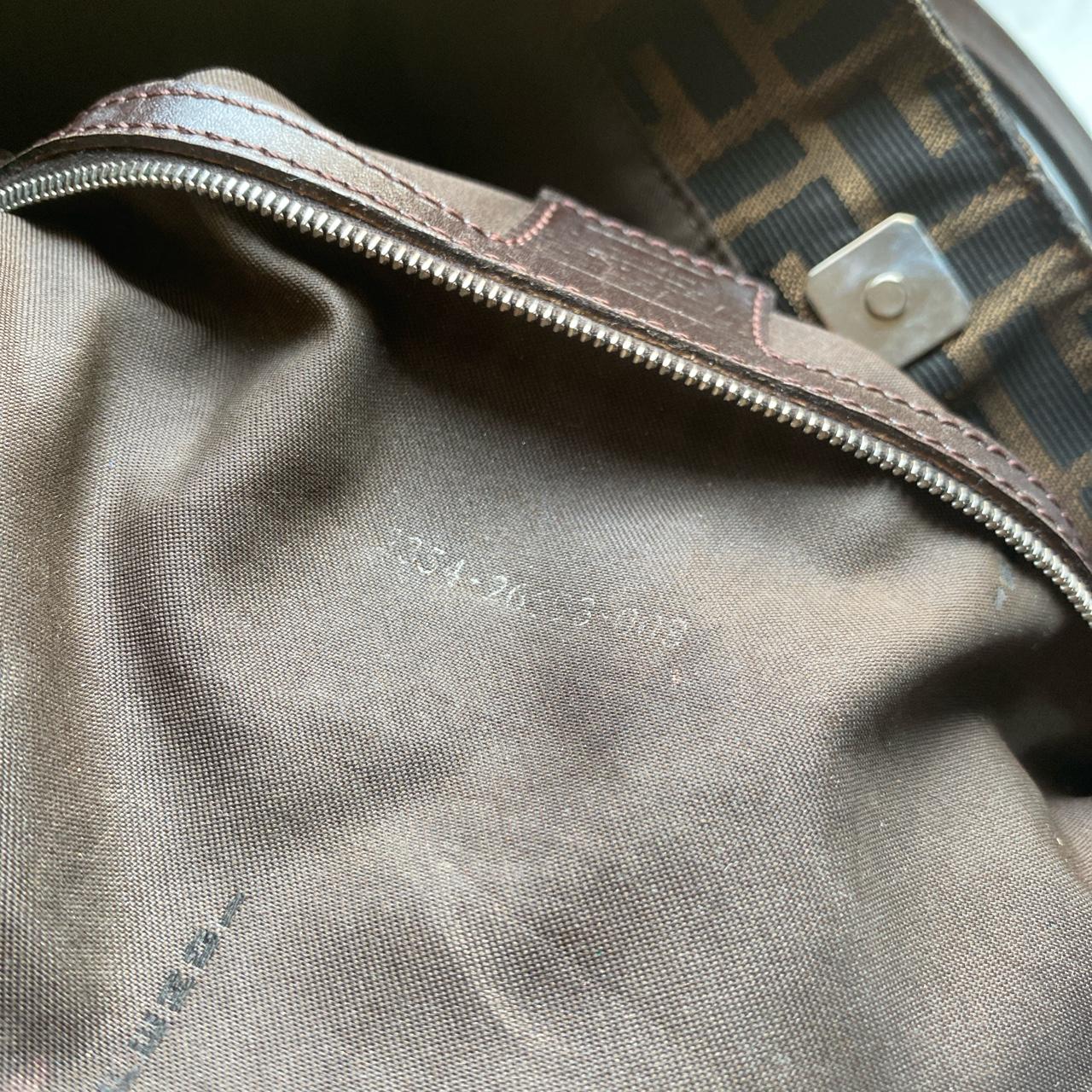 Fendi hand bag Silver hardware, zucca fabric... - Depop