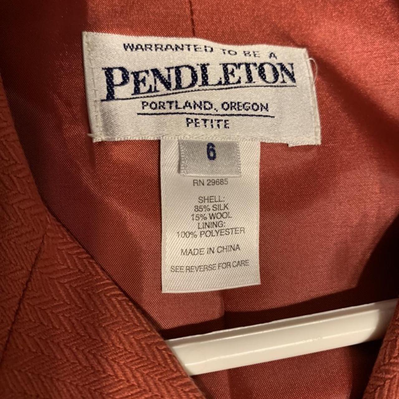 Pendleton Women's Orange Jacket | Depop