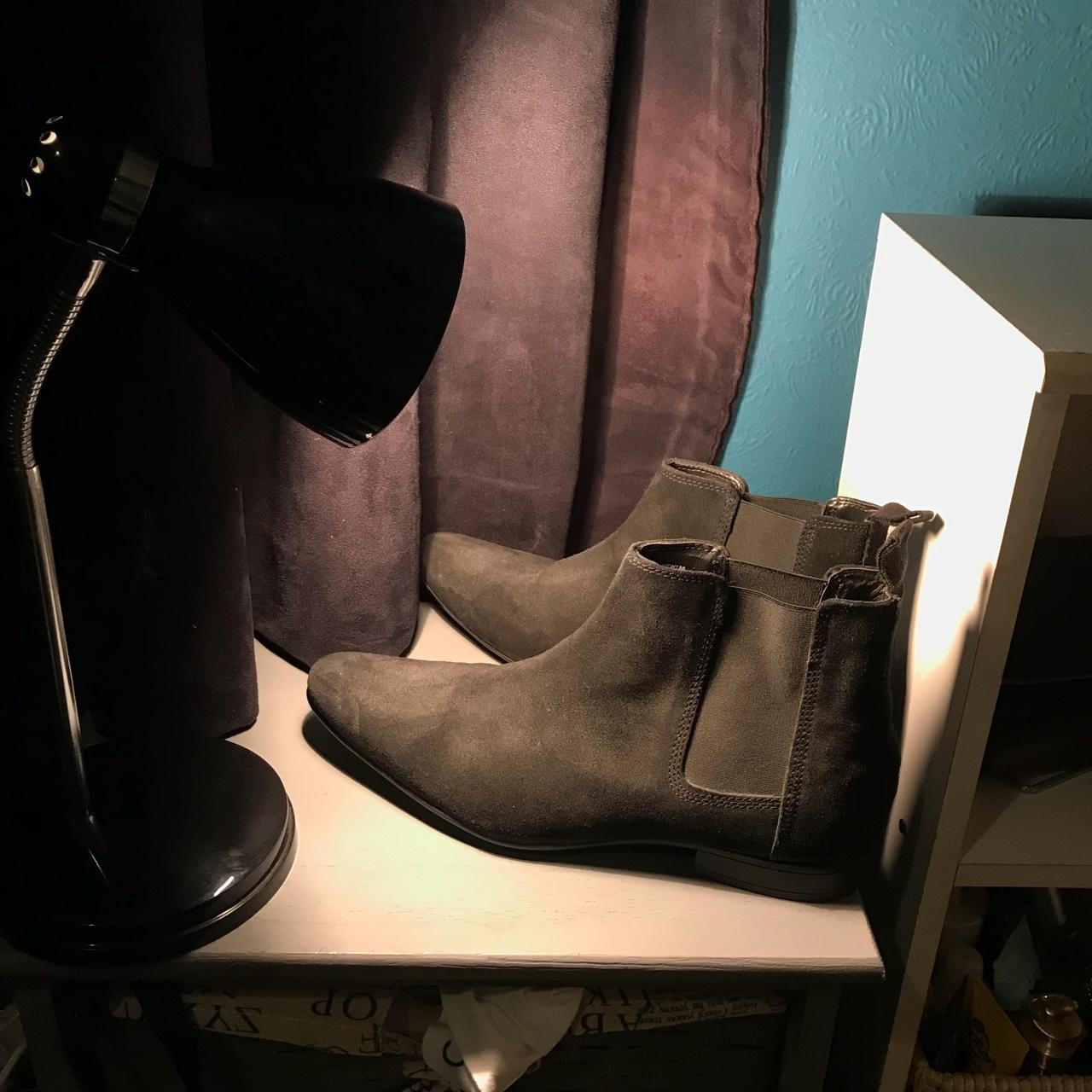 Frank Wright suede Chelsea boots 10/10 condition... - Depop