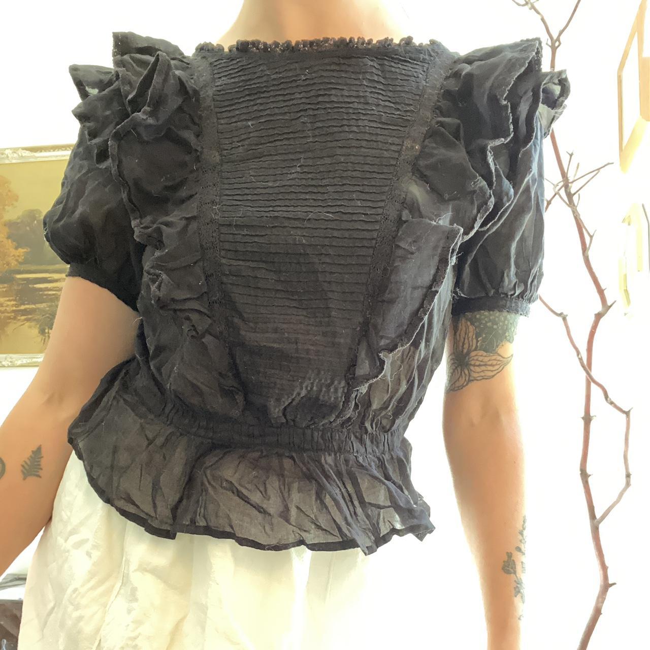 isabel marant etoile black gothic witchy Victorian... - Depop