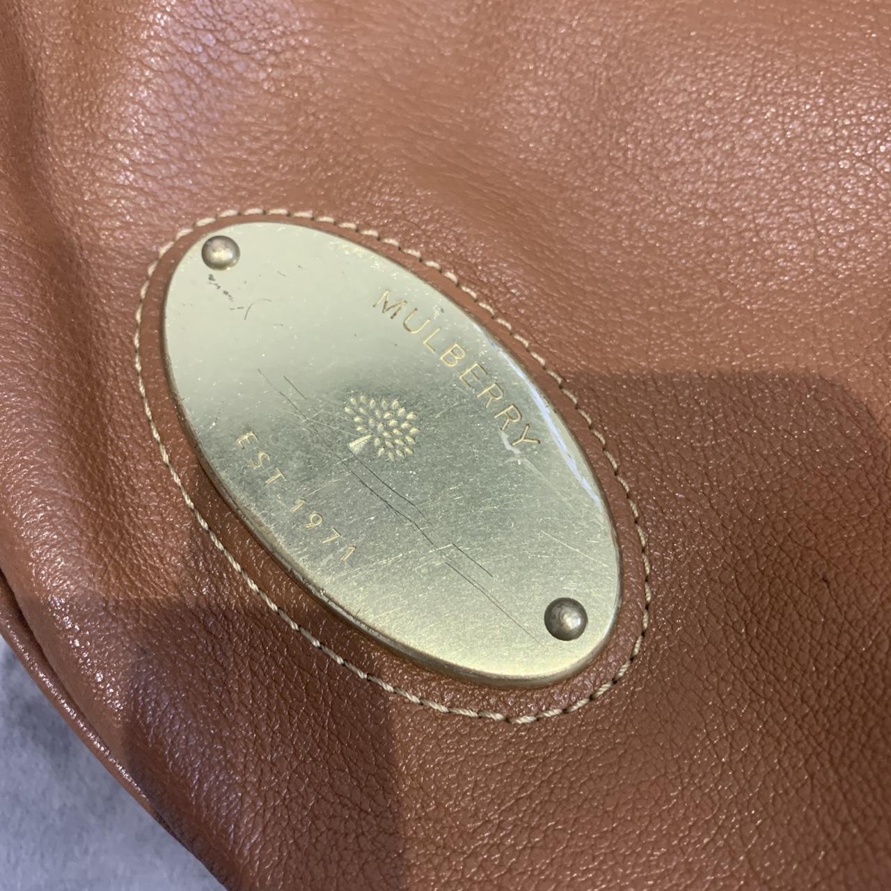 Mulberry Tan Leather Mitzy Boho Saddle Bag The... - Depop