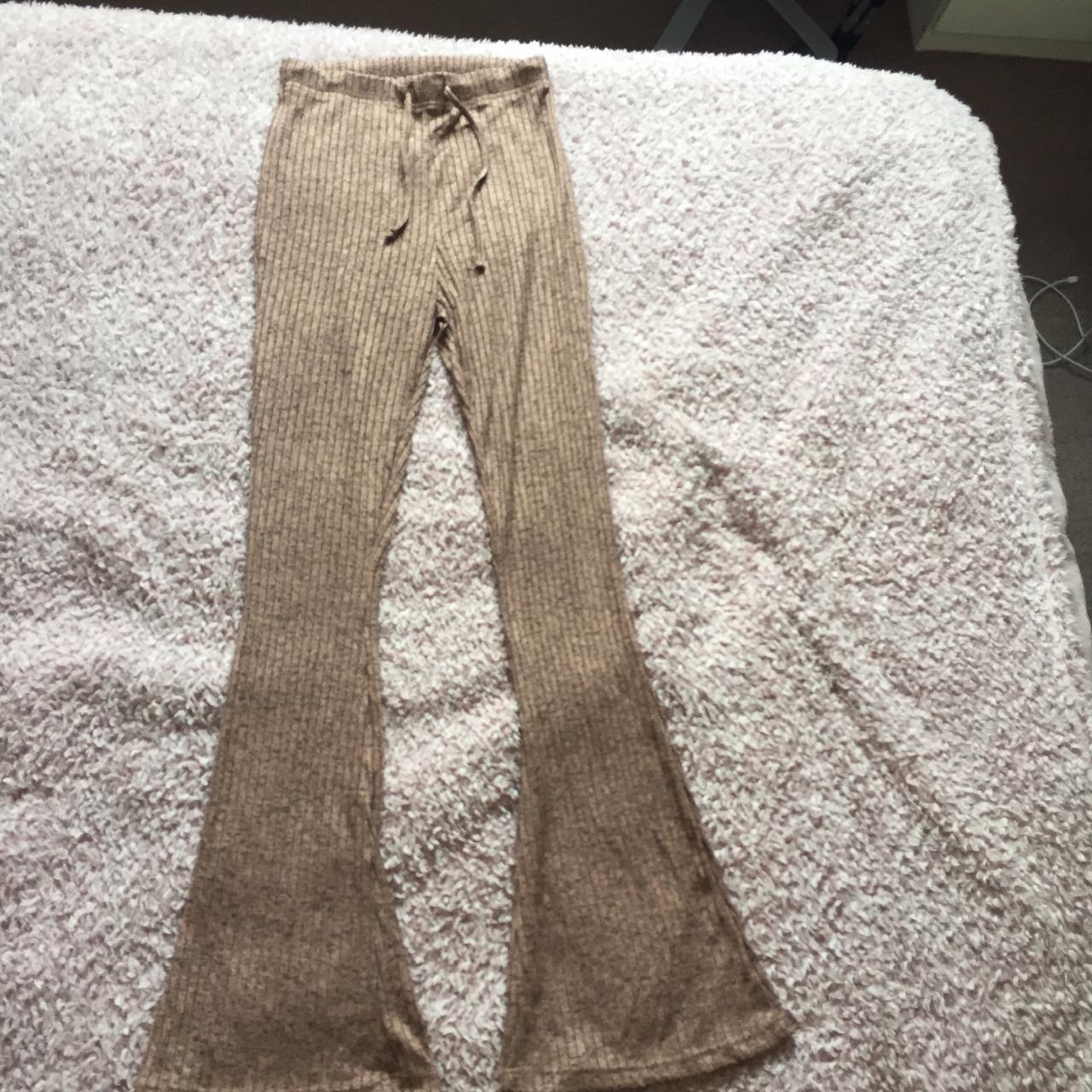 Topshop ribbed flares Burned orange colour? Super... - Depop