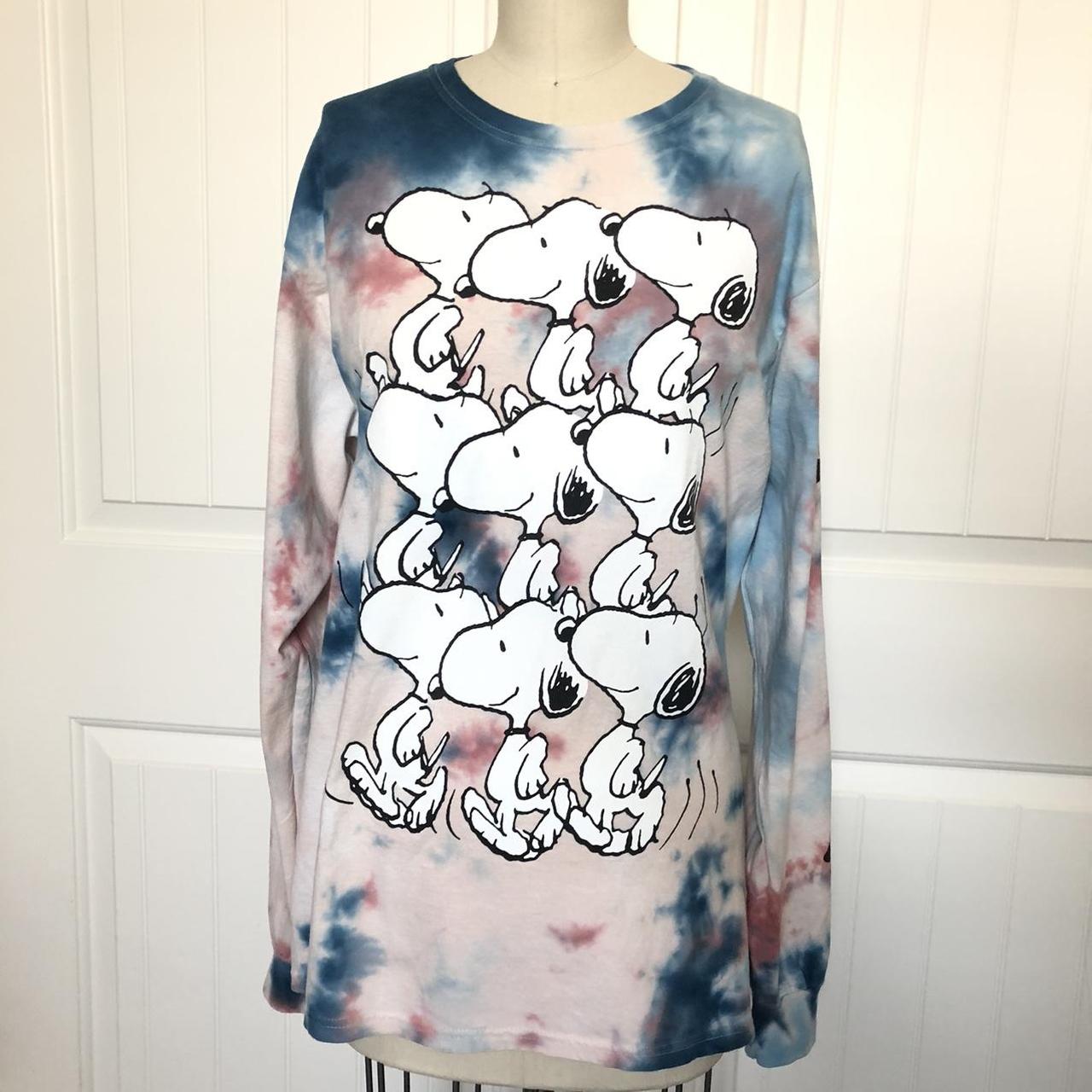 NWOT: Rare Snoopy Trippy Tie-Dye Long... - Depop