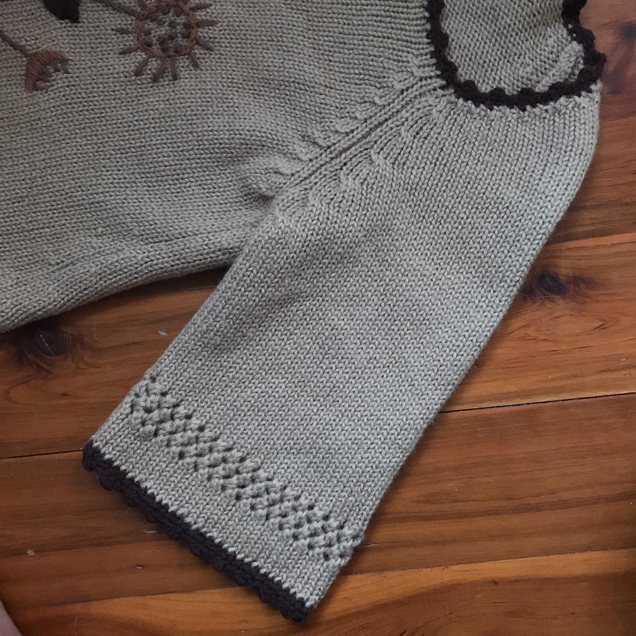 Genuine vintage 100% wool Hand knit One of a kind - Depop