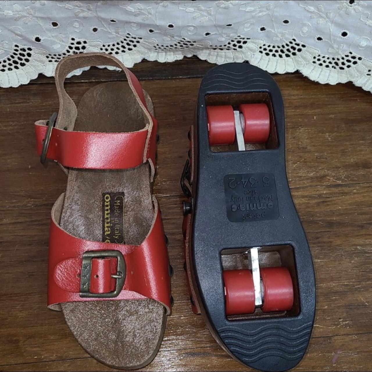 Vintage Pop Wheels platform sandals Size 5... - Depop