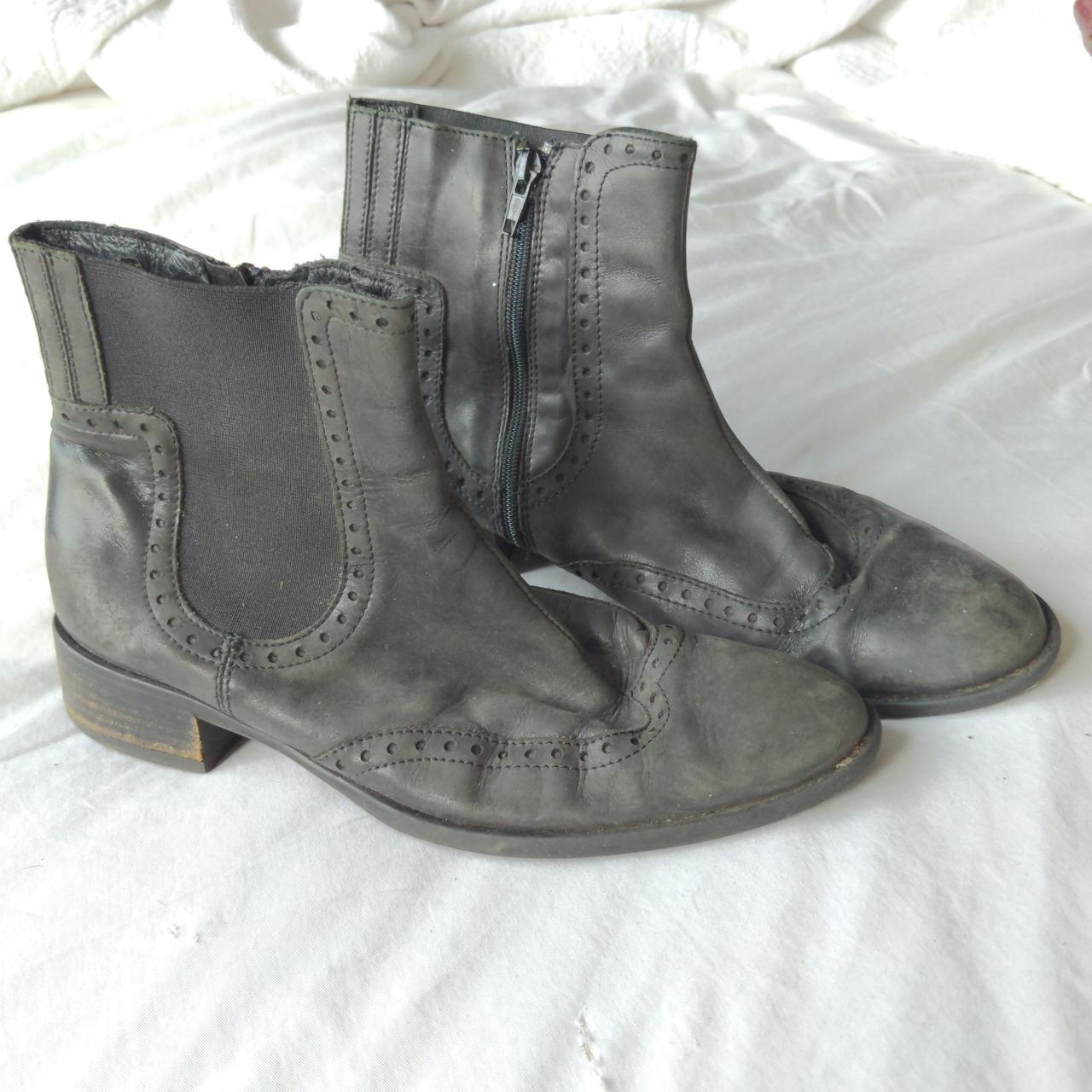 Jones Bootmaker Women's Black Boots | Depop