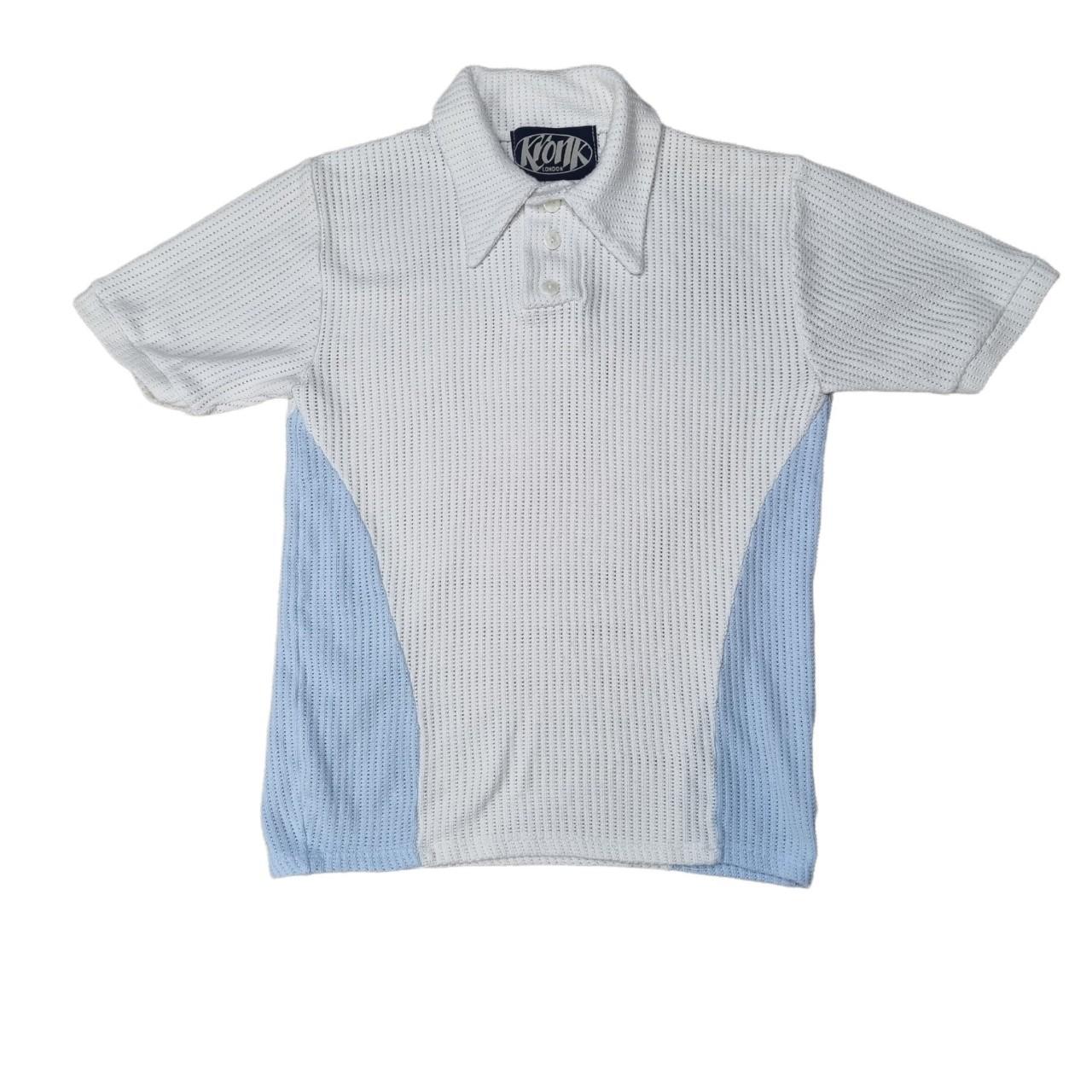 Men's White and Blue Polo-shirts | Depop