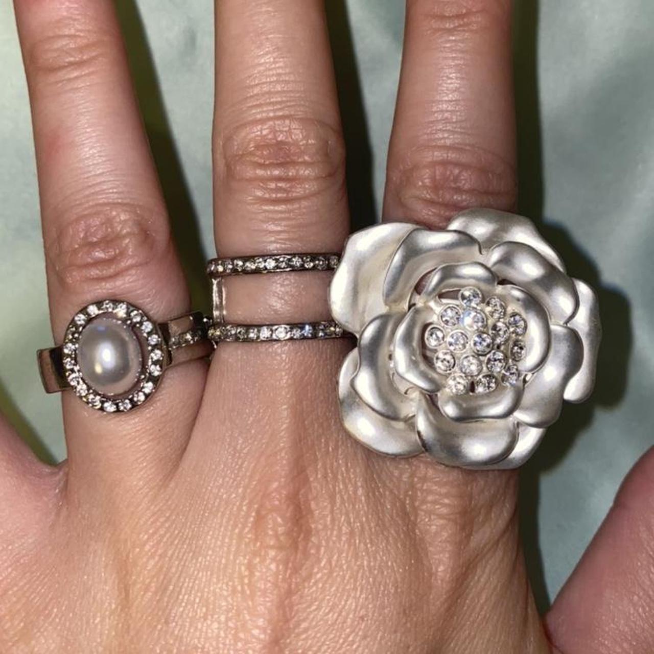 3 STATEMENT RING PACK - 💎 this set of 3 costume... - Depop