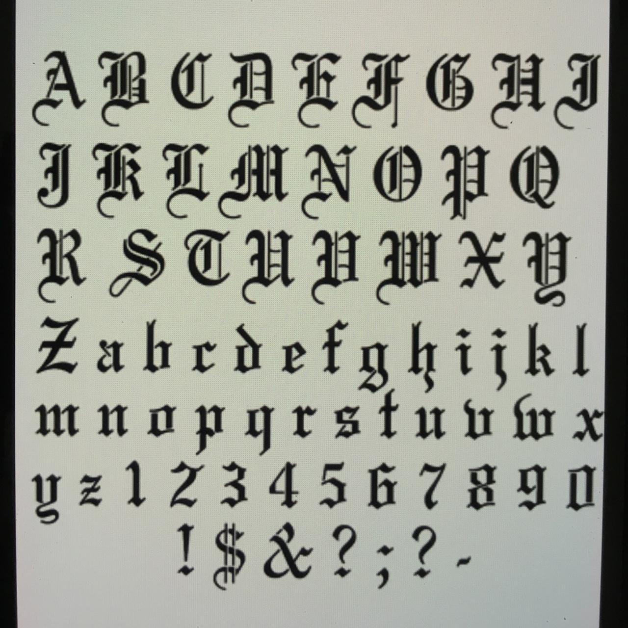 font options for customs. my personal handwriting is... - Depop