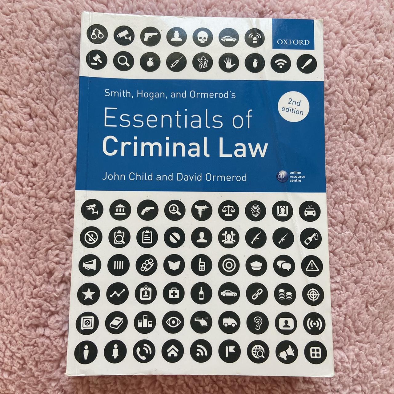 NEW • huge essentials of criminal law textbook by... - Depop