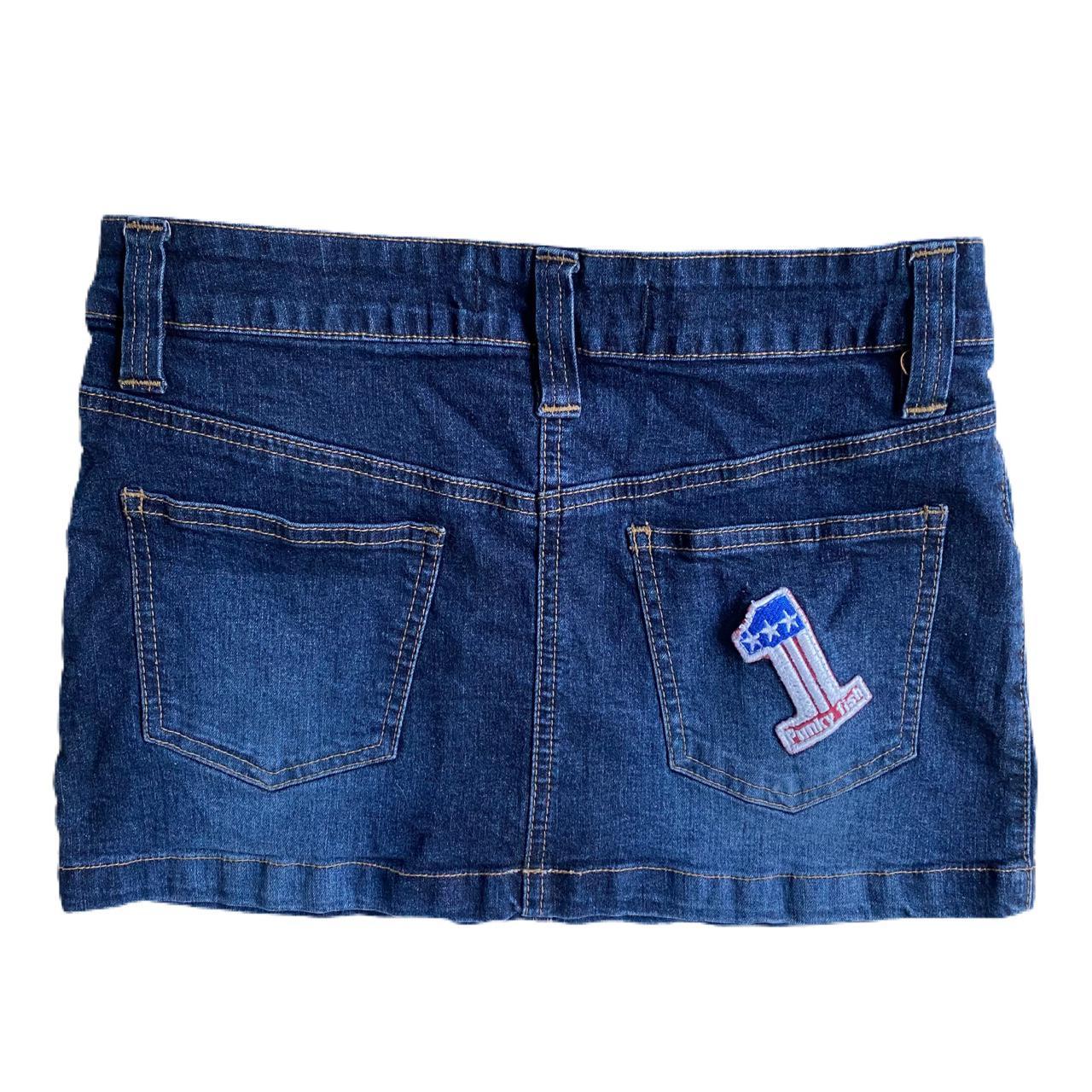 PUNKYFISH ☠️ Vintage y2k brand🦋 Blue denim low rise... - Depop