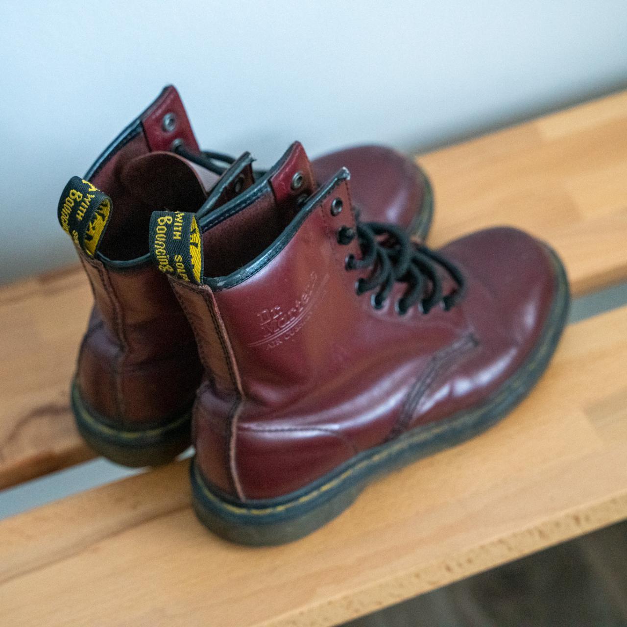 Men's Burgundy Boots | Depop