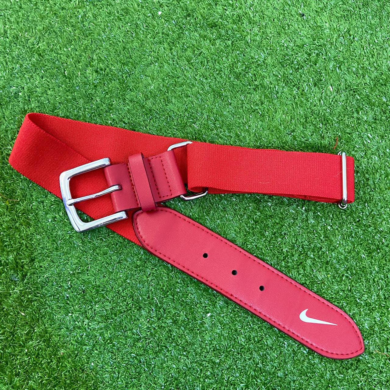Nike bright red sports belt. Previously used for... - Depop