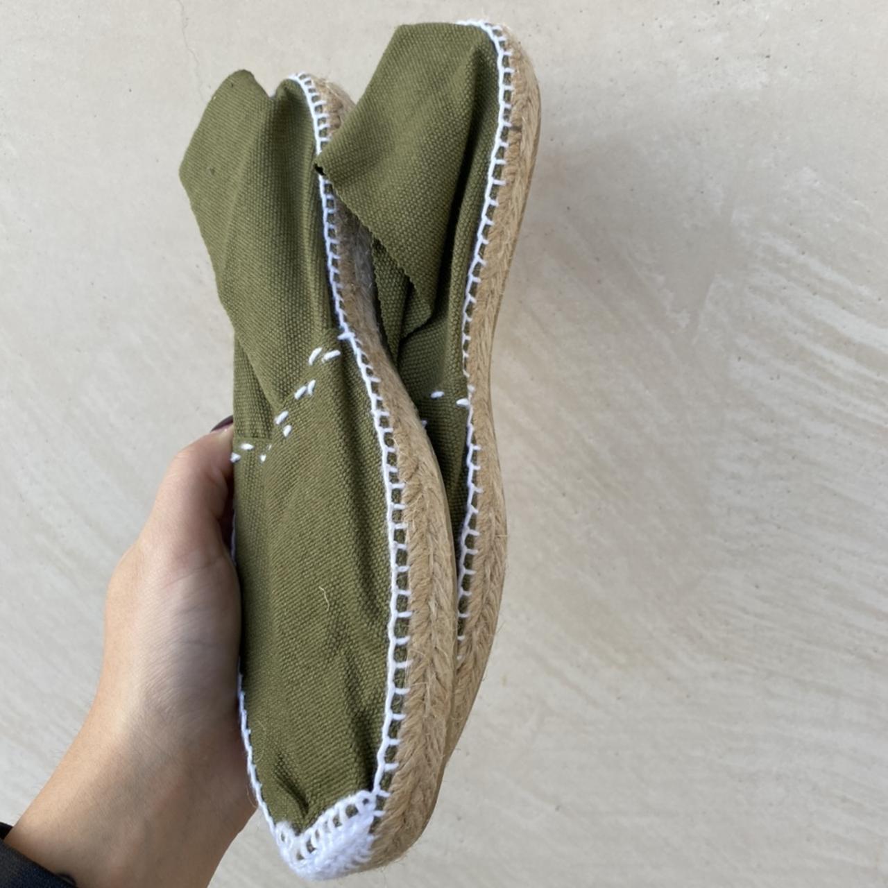 Espadrilles color cachi fatte a mano, acquistate in... - Depop