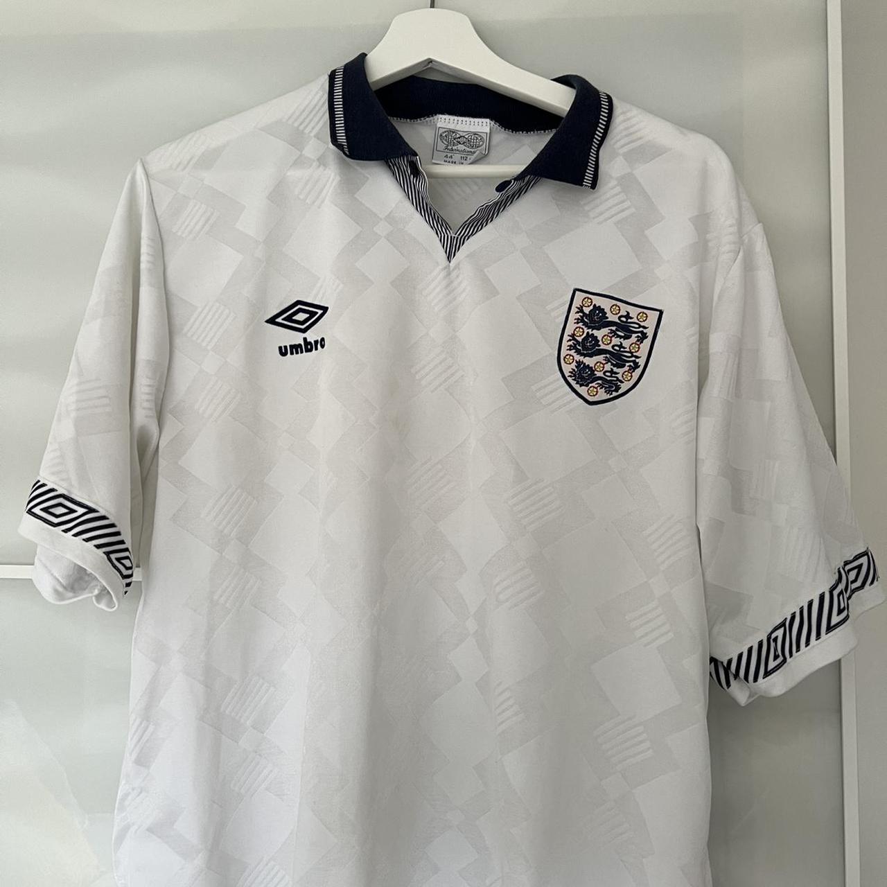 Original Umbro England Football Home Kit for Italia... - Depop