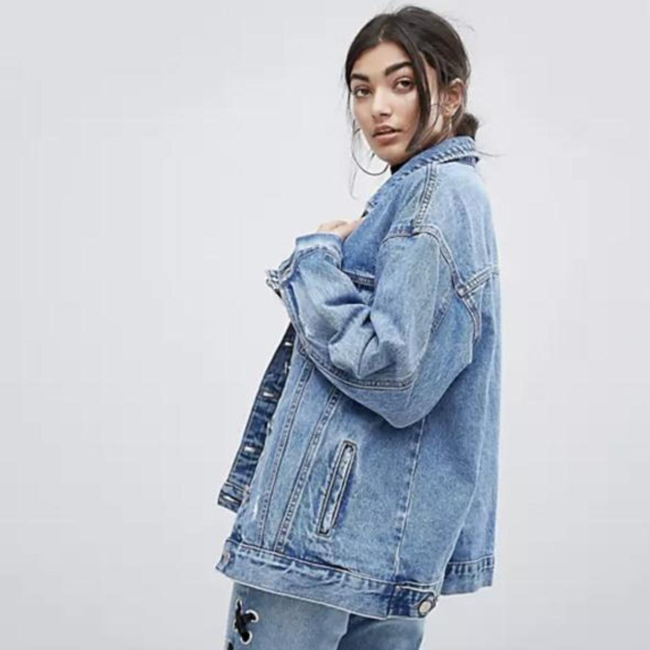 Faded blue denim jacket Really high quality... - Depop