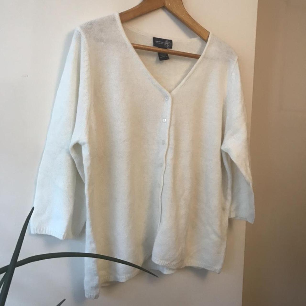 Unbelievably soft angora cream knitted cardigan by... - Depop