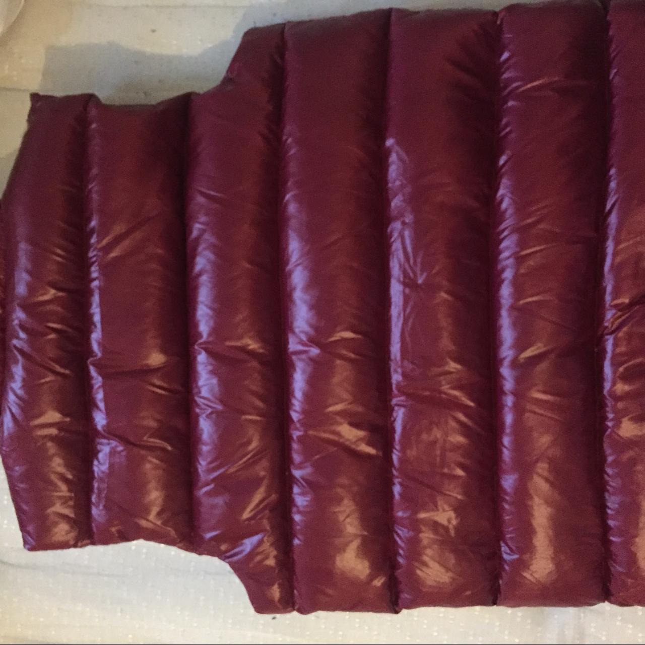 Moncler Red/burgundy Ribbed Padded Gillet 8/10... - Depop