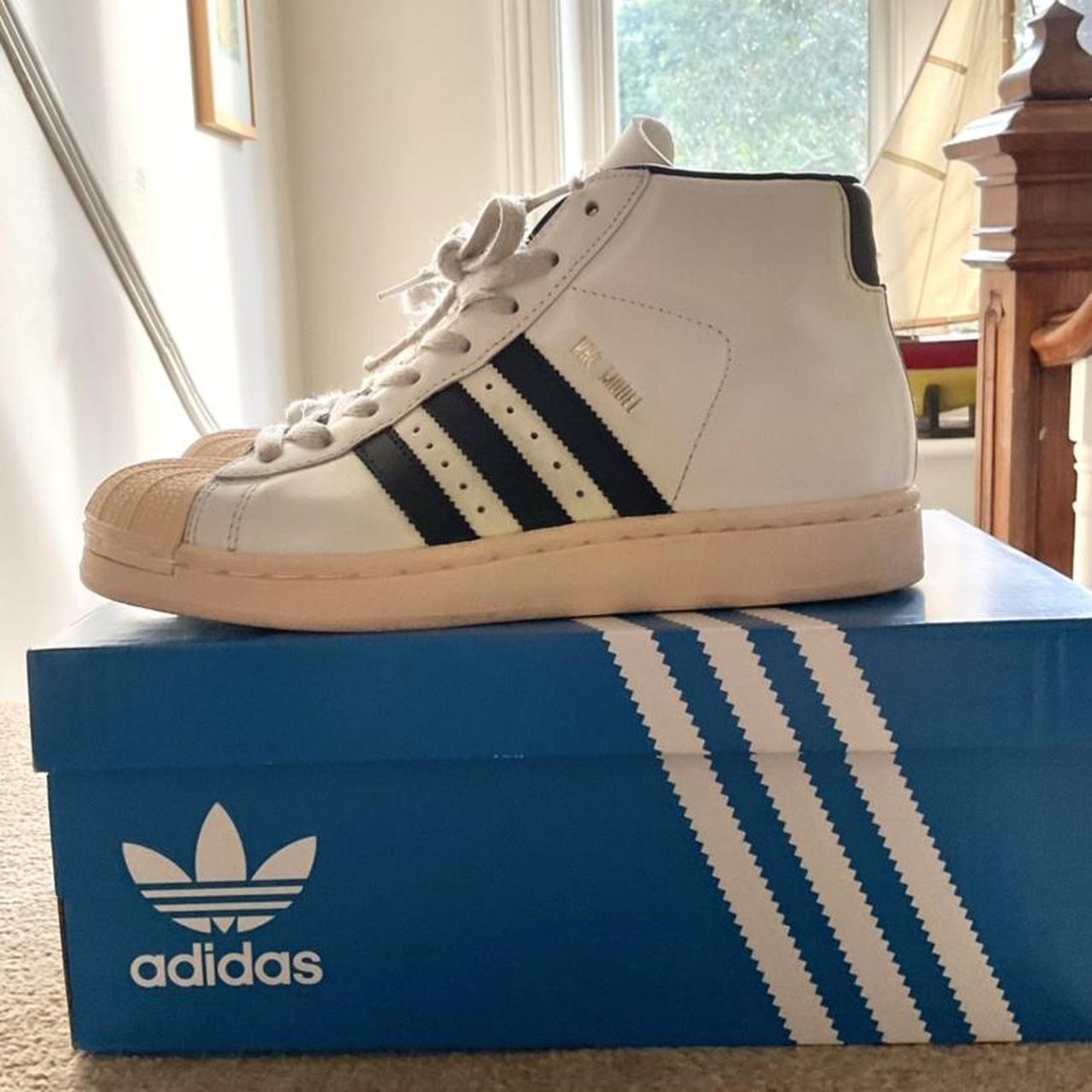 Sick Vintage Adidas Pro Model Literally worn once... - Depop