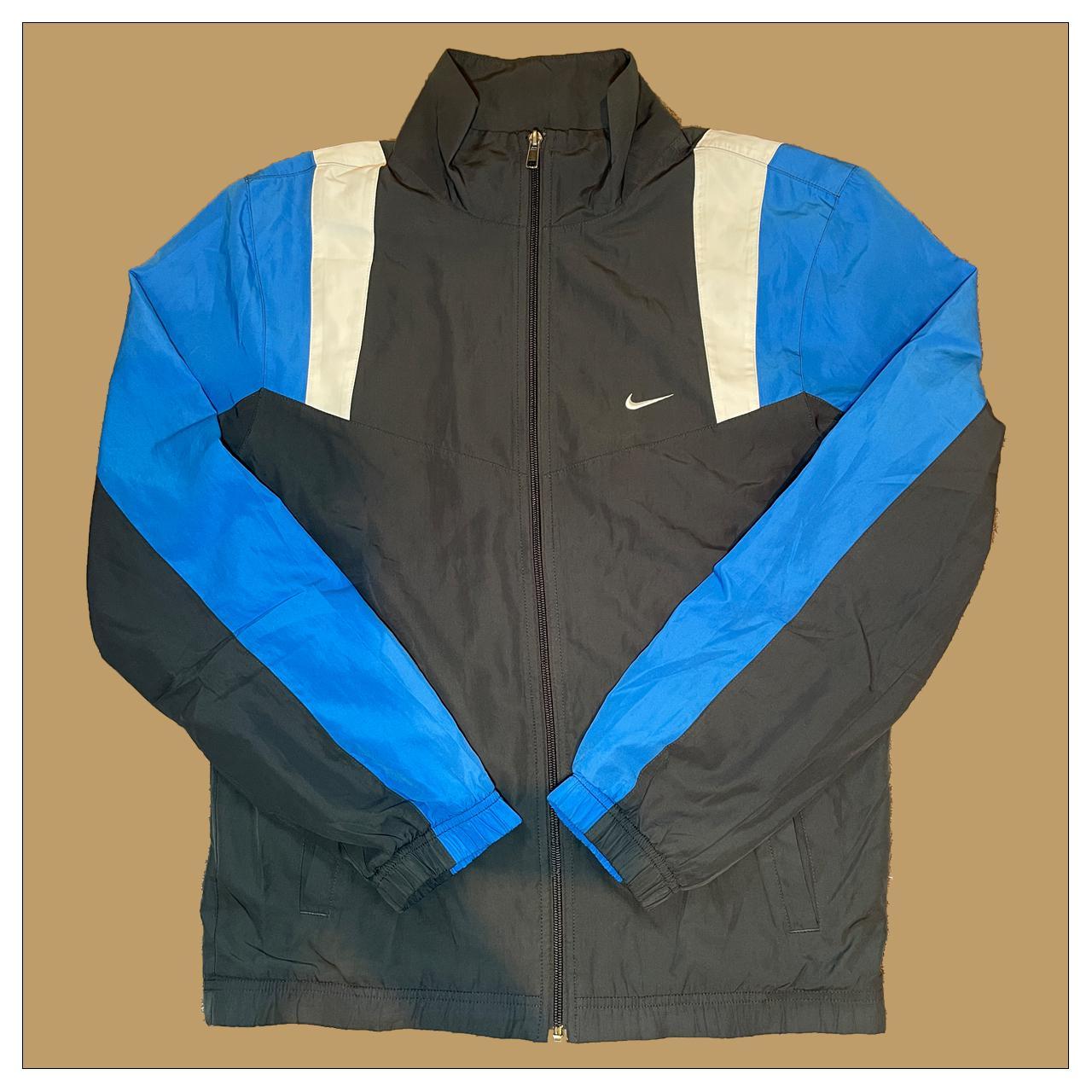 Vintage Nike branded multi colour Track Jacket... - Depop