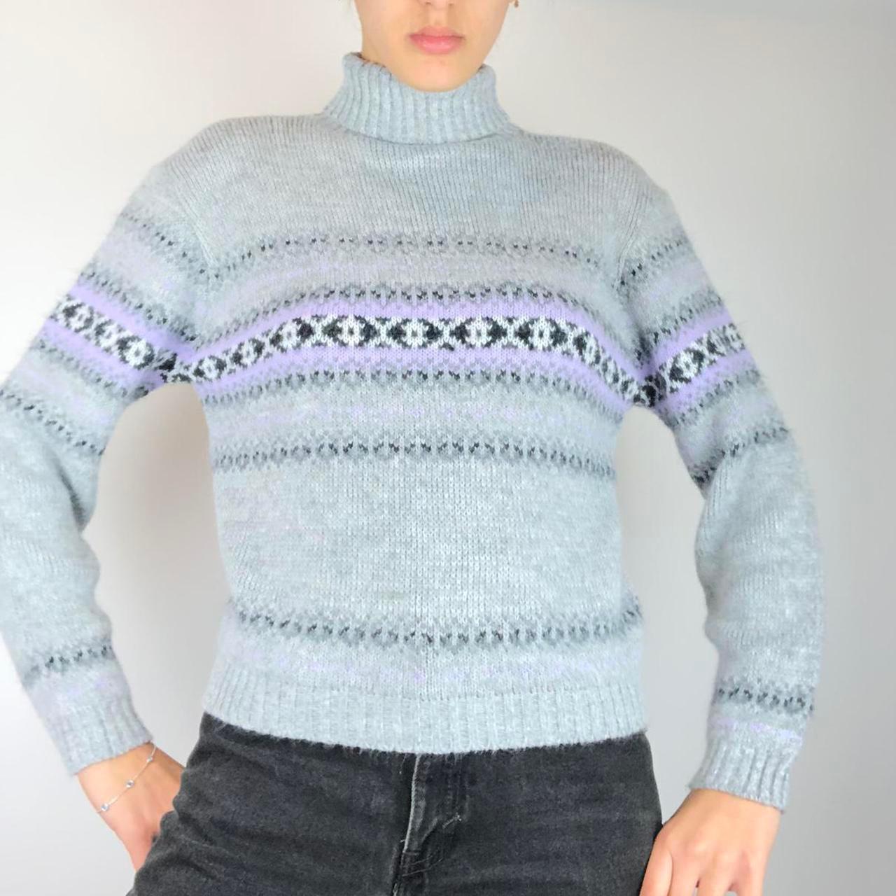 Vintage 90s snowflake turtleneck sweater Super cute... - Depop