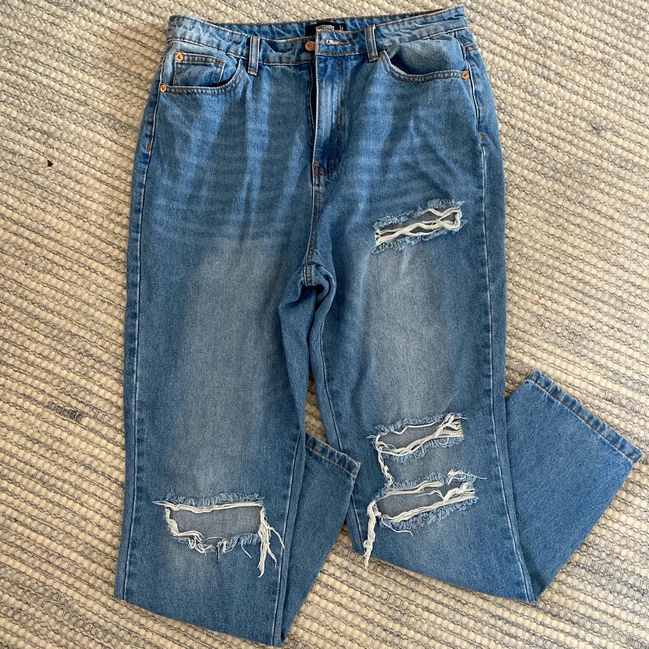 Missguided straight leg ripped jeans. Adore them,... - Depop