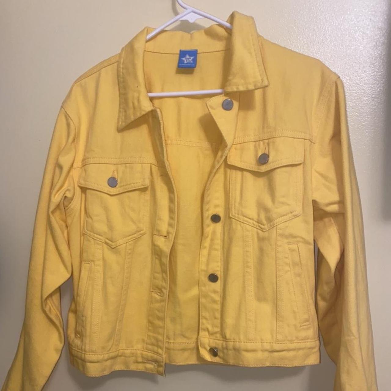 Emma Chamberlain High Key Yellow Denim Jacket Only... - Depop