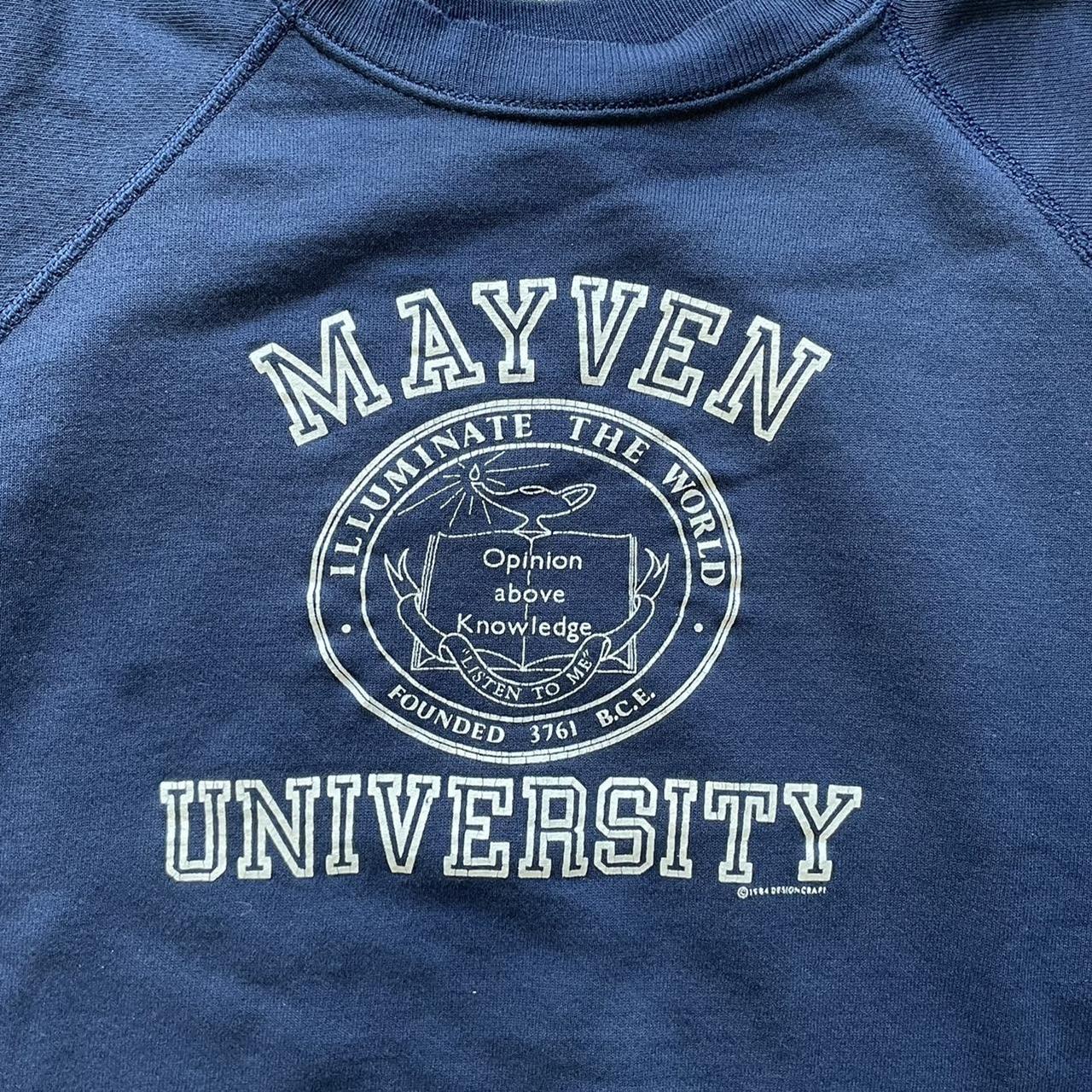 Vintage 80s Raglan Mayven University Sweatshirt... | Depop