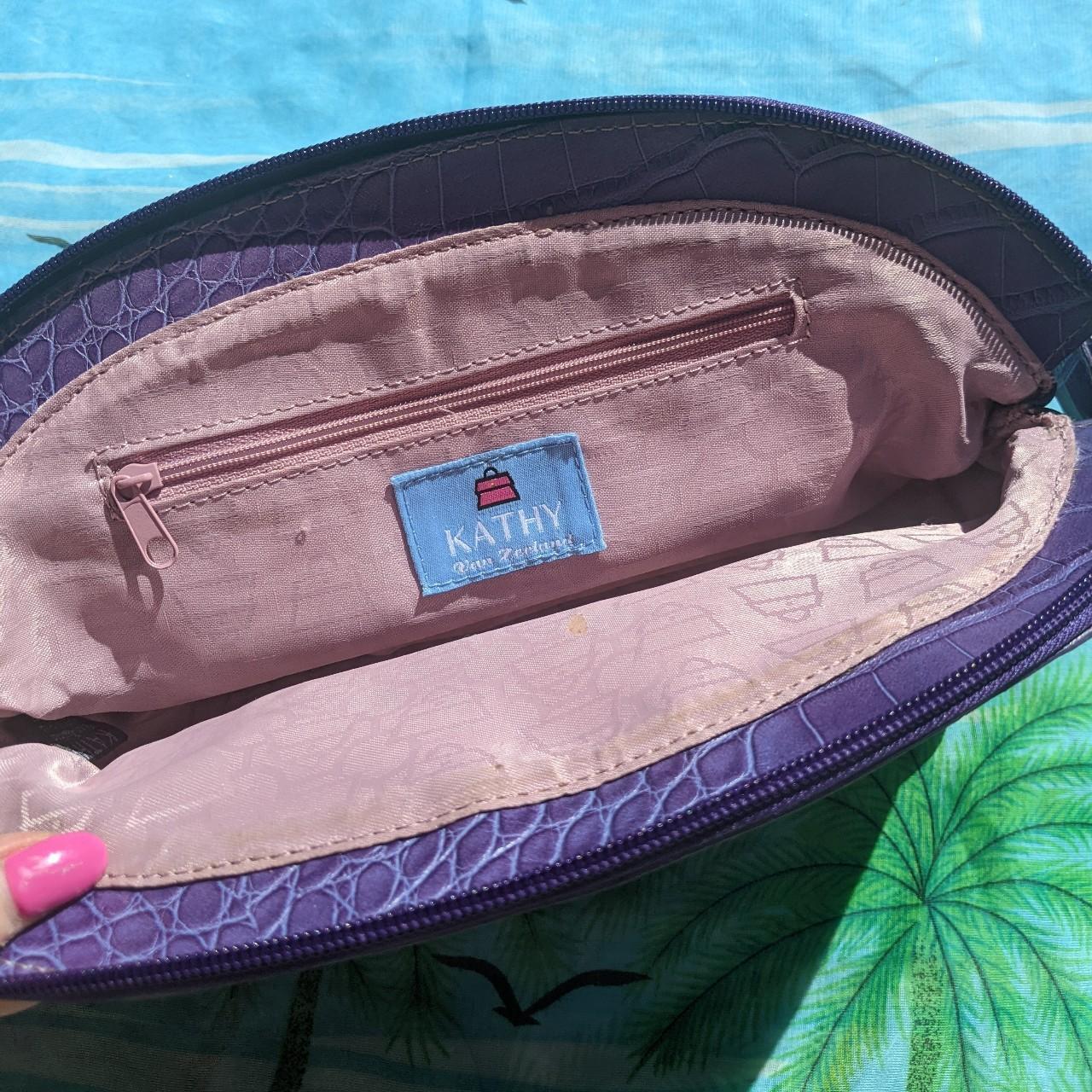 💜Purple Padded Mock Croc Bag 🐊Cute bright purple... - Depop