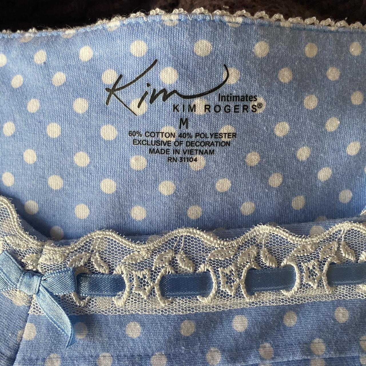 Women's Blue and White Robe | Depop