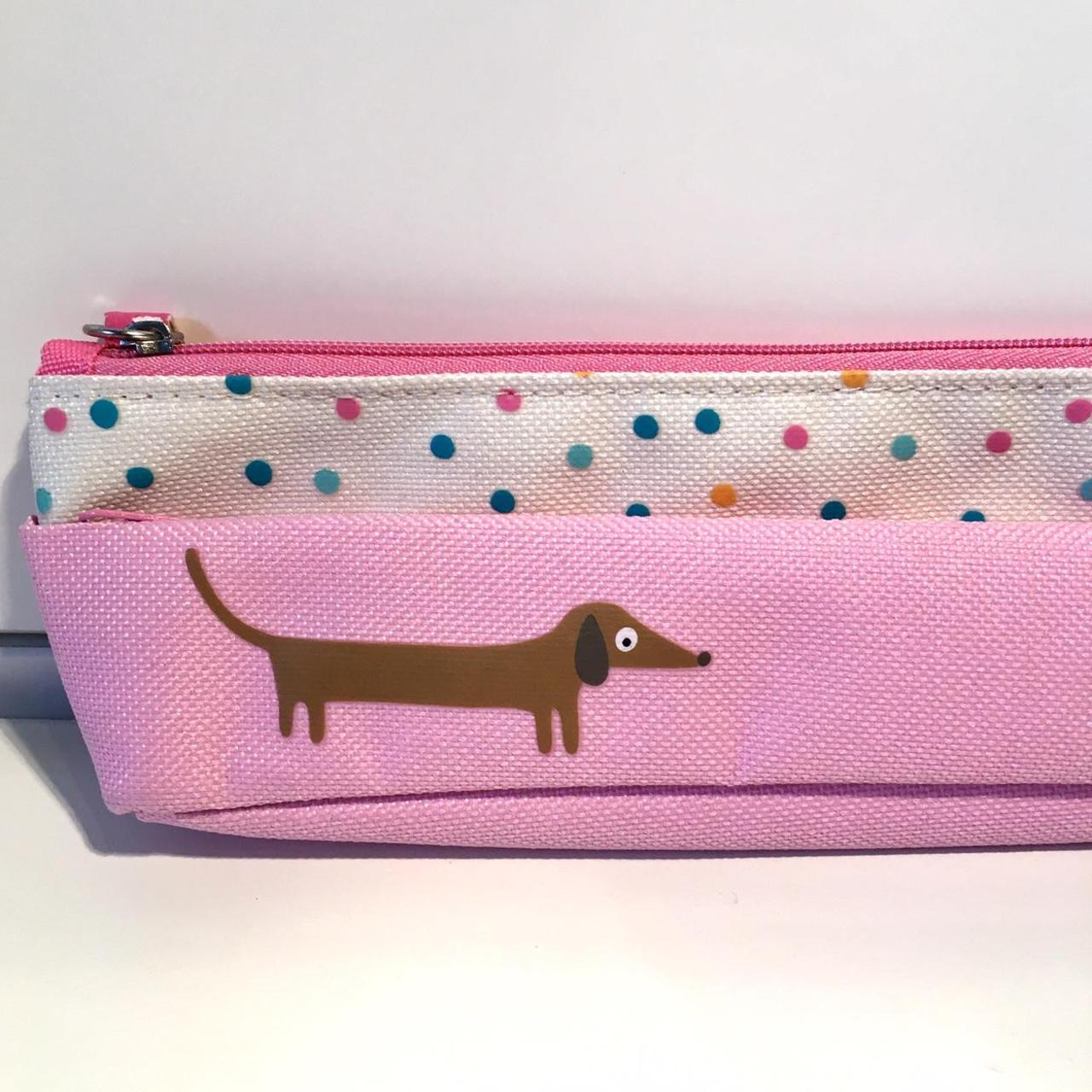 A cute pink dachshund dog pencil case from Kikki K.... - Depop